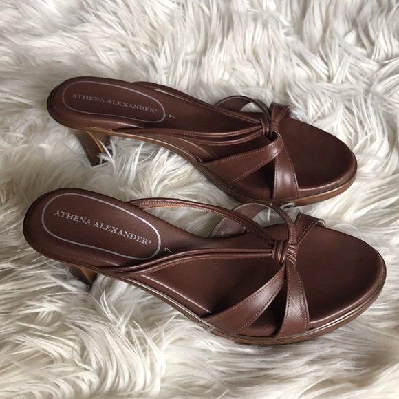 Athena Alexander | Shoes | Athena Alexander Brown Heels Sz 7 | Poshmark